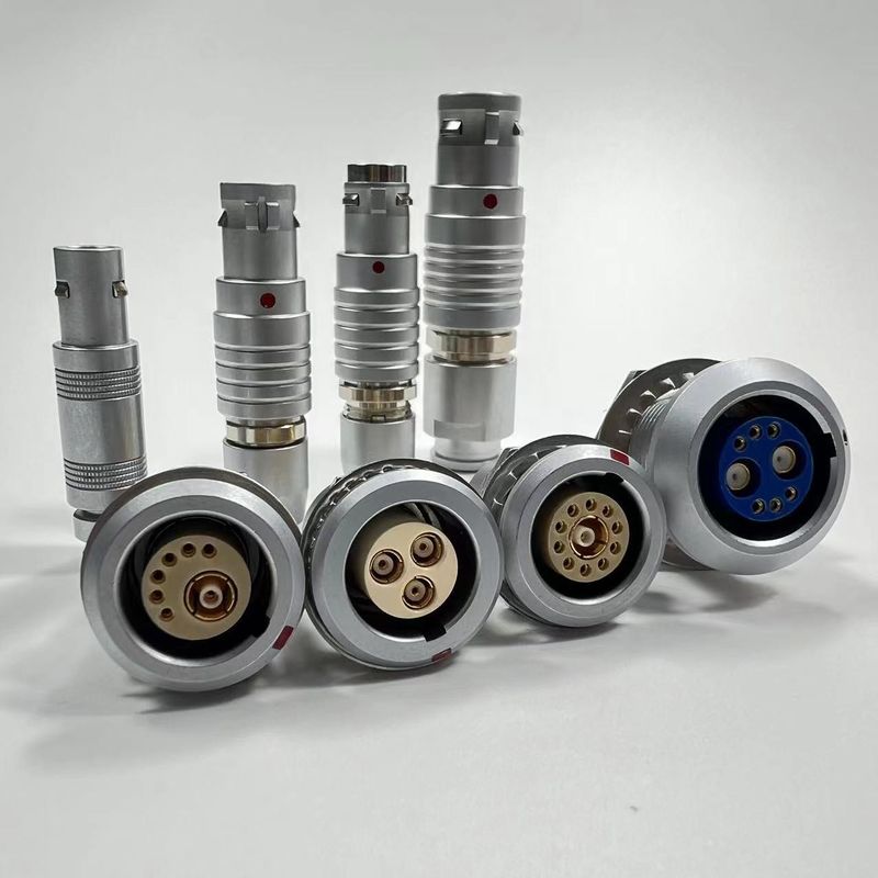 Fischer ODU LEMO Push Pull Circular Connector Metal EMC Shielding ...