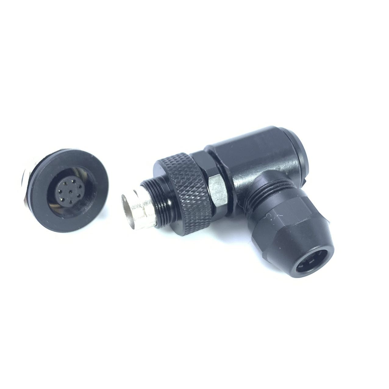 OEM PA66 Insulator electrical M9 Connector Bulkhead 9mm 3 - 8 Contacts