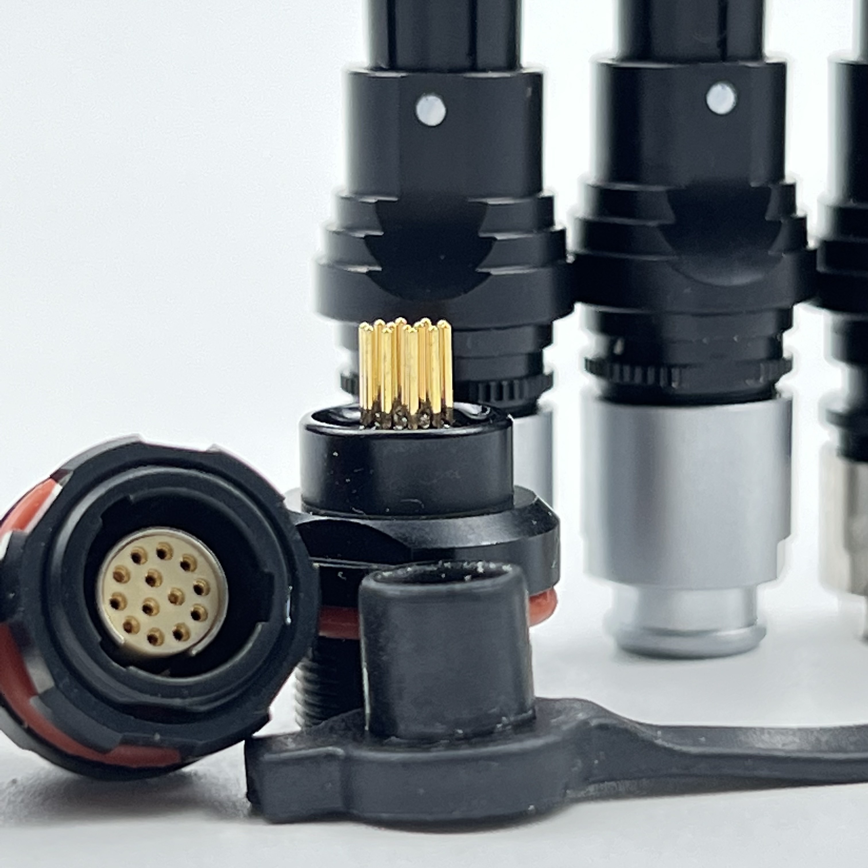 Fischer Cable Circular Push Pull Connectors IP68 Waterproof For MIL ...